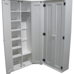 Custom Corner Lockers with Doors – Sawdust City Custom Furniture