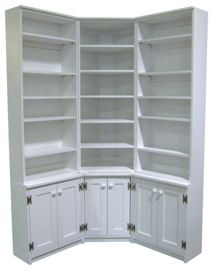 Custom Corner Bookshelf Unit – Sawdust City Custom Furniture